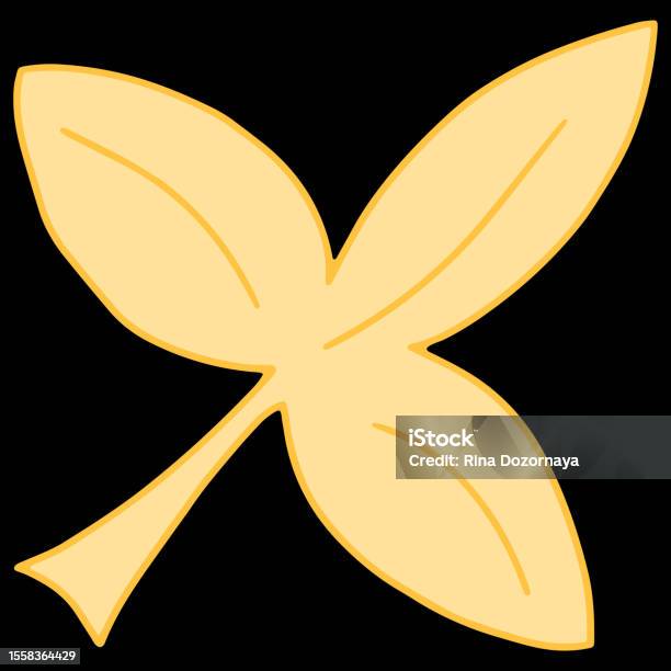 Colorful Vector Leaf Illustration On Black Background Stock