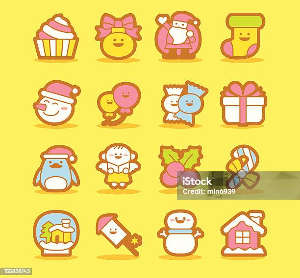 Chiristmas 아이콘 세트 계절에 대한 스톡 벡터 아트 및 기타 이미지 계절 공휴일 귀여운 Istock