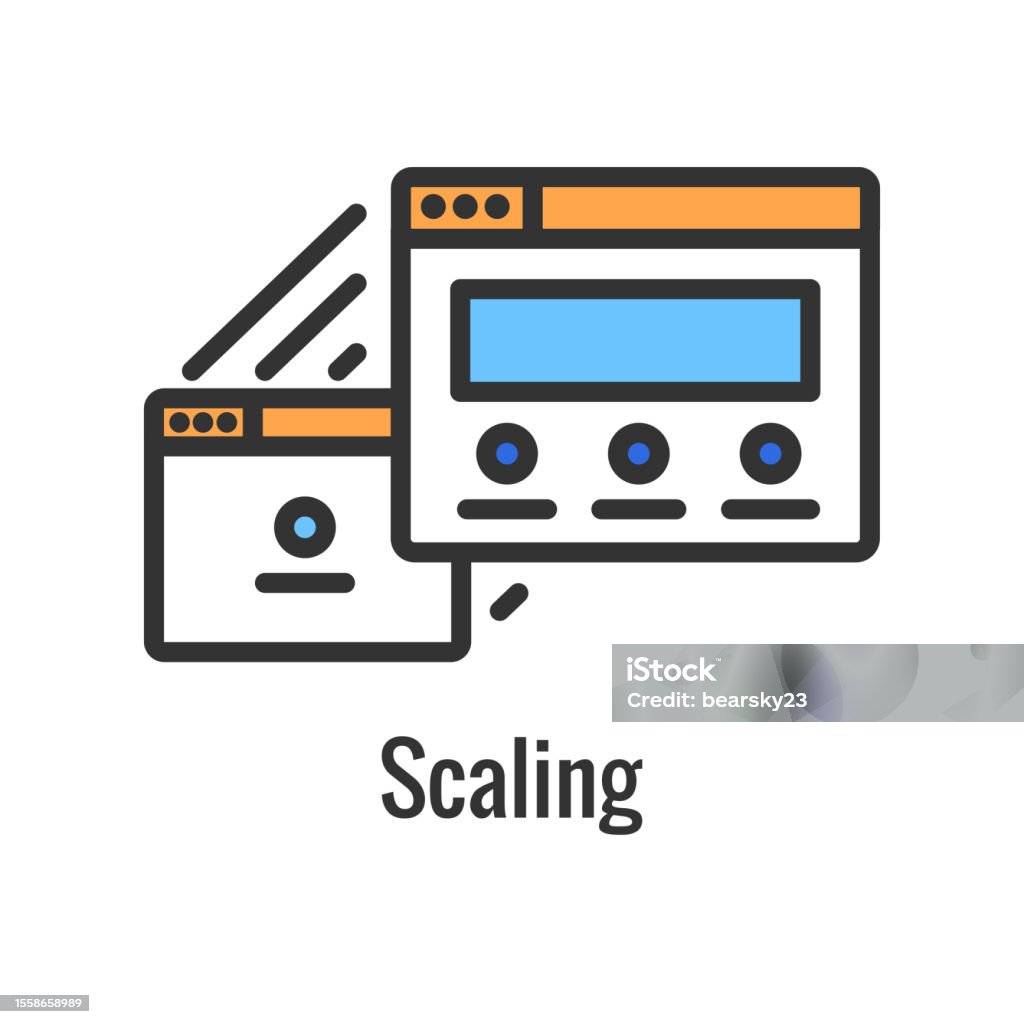 Kubernetes Development And Environment Icon Showing Aspect Stock
