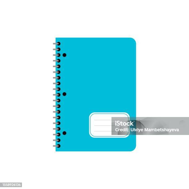 Notebook Spiral Terisolasi Pada Latar Belakang Putih Lubang Notebook
