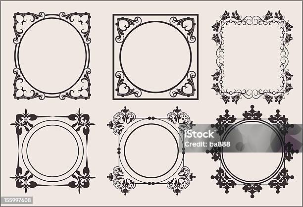 Retro Frames And Banners Set 2向量圖形及更多圖示圖片 圖示 式樣 形狀 Istock