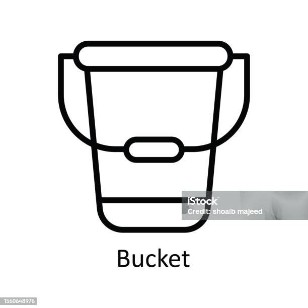 Garis Besar Vektor Bucket Ilustrasi Desain Ikon Simbol Dapur Dan Rumah ... Garis Besar Vektor Bucket Ilustrasi Desain Ikon Simbol Dapur Dan Rumah ...