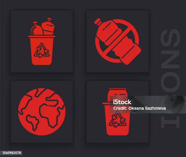 Set Recycle Bin Dengan Simbol Daur Ulang Dan Bisa Recycle Bin Dengan