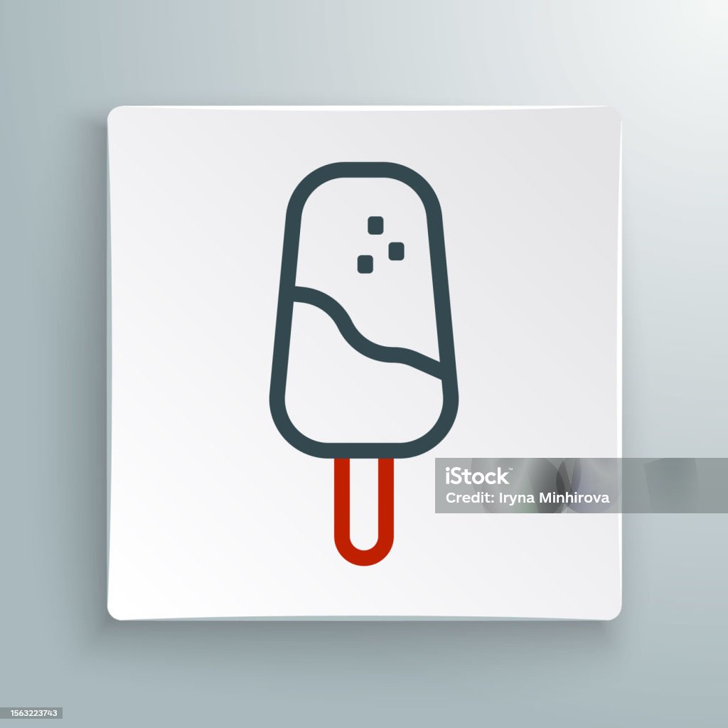 Ikon Line Ice Cream Terisolasi Pada Latar Belakang Putih Simbol Manis ... Ikon Line Ice Cream Terisolasi Pada Latar Belakang Putih Simbol Manis ...
