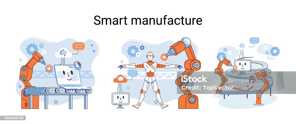 Metafora Della Produzione Intelligente Con La Linea Di Produzione ... Metafora Della Produzione Intelligente Con La Linea Di Produzione ...