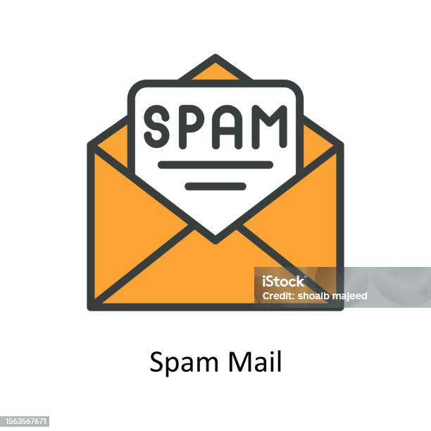 Garis Besar Isi Vektor Email Spam Ilustrasi Desain Ikon Simbol Keamanan ... Garis Besar Isi Vektor Email Spam Ilustrasi Desain Ikon Simbol Keamanan ...