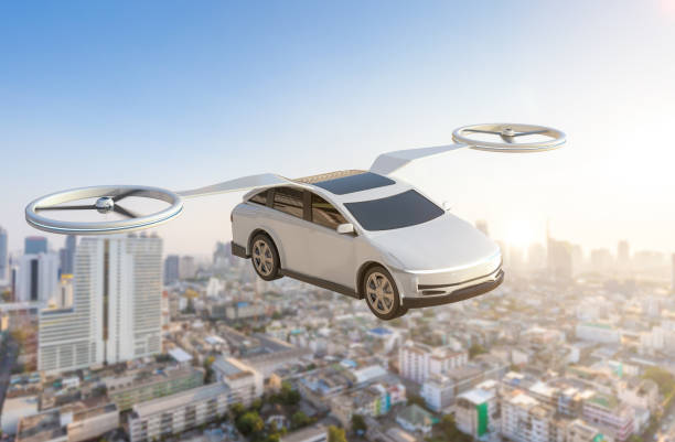 Free picture: A limousine car-drone, a concept design of the futuristic ...