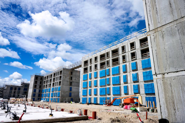 Free Stock Photo of Group of Buildings Under Construction Under a Blue ...