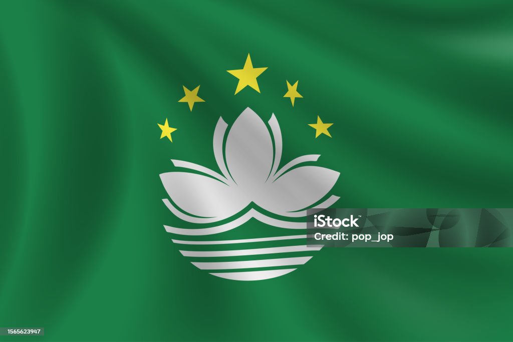 Ilustración De Bandera De Macao Bandera De Macao Fondo De Indicador