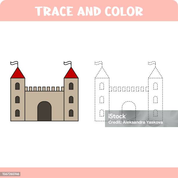Trace Et Colorie La Feuille De Travail Éducative Pour Les Enfants Suivi