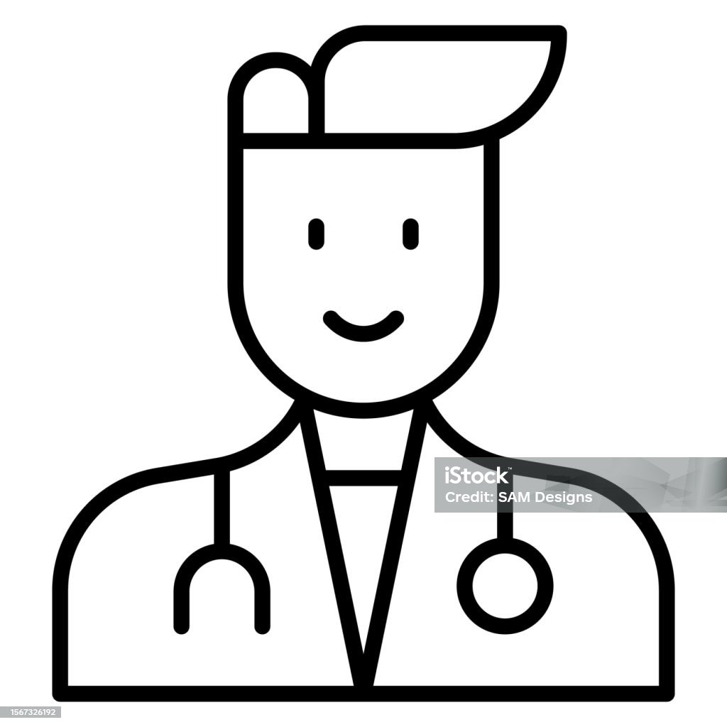 Medical Doctor Male Icon Stock Illustration Download Image Now
