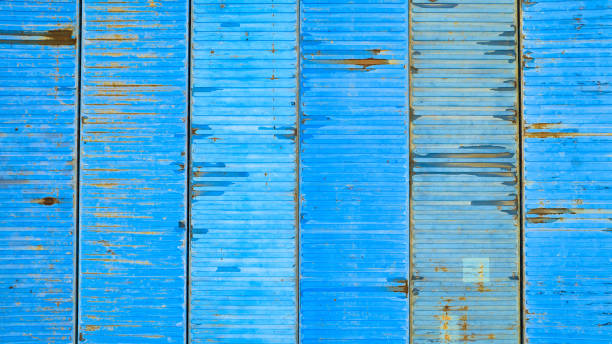 Free Stock Photo of Vivid blue shipping container patterns close-up ...