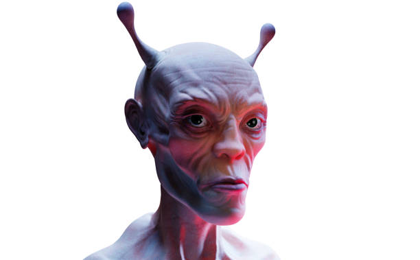 Free picture: The concept of quantum alien, portrait of an artificial ...