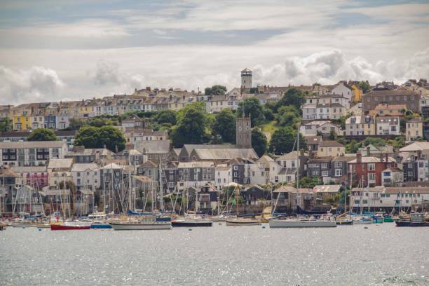 Coastal View Of Falmouth With Historic Buildings Along The Shore – Free ...