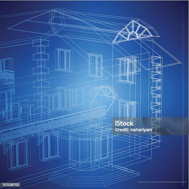 Urban Blueprint向量圖形及更多建築業圖片 建築業 建築風格 抽象 Istock