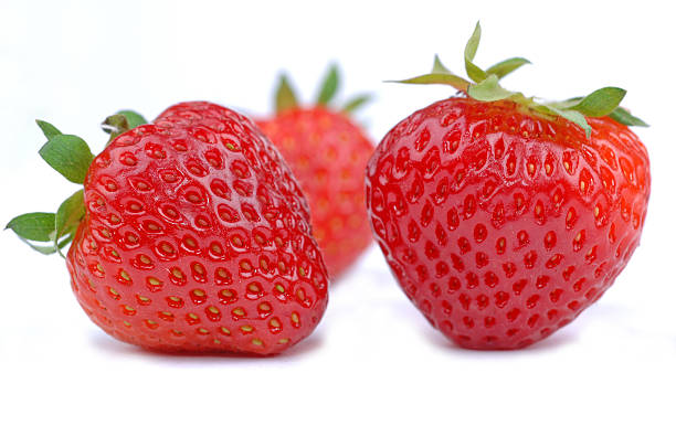 Free Stock Photo of Close-up of red sweet strawberry fruits isolated on ...