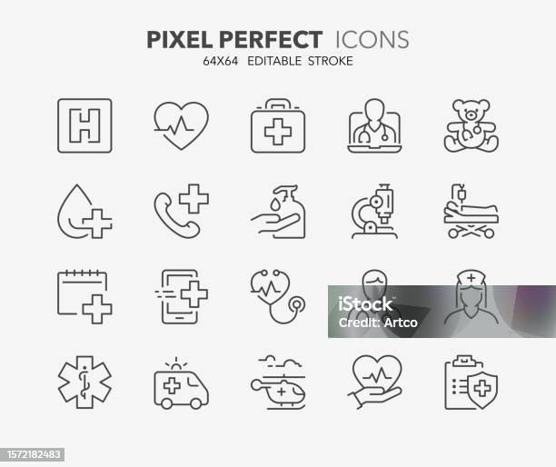 Medical Care Thin Line Icons 1 Stock Illustration - Download Image Now ... Medical Care Thin Line Icons 1 Stock Illustration - Download Image Now ...
