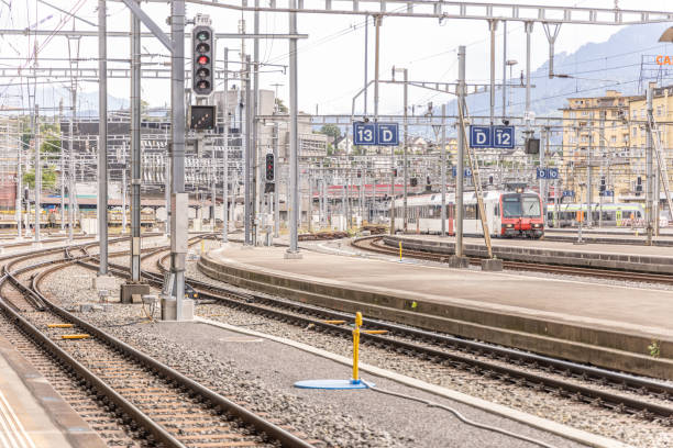 Free Stock Photo of Train Station Roof With Mountain Background ...