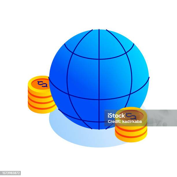 Ilustrasi Vektor Ikon Isometrik Investasi Global Dan Desain Tiga ... Ilustrasi Vektor Ikon Isometrik Investasi Global Dan Desain Tiga ...