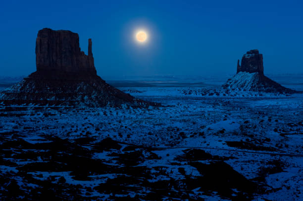 Free Stock Photo of Twilight hues over iconic Monument Valley ...