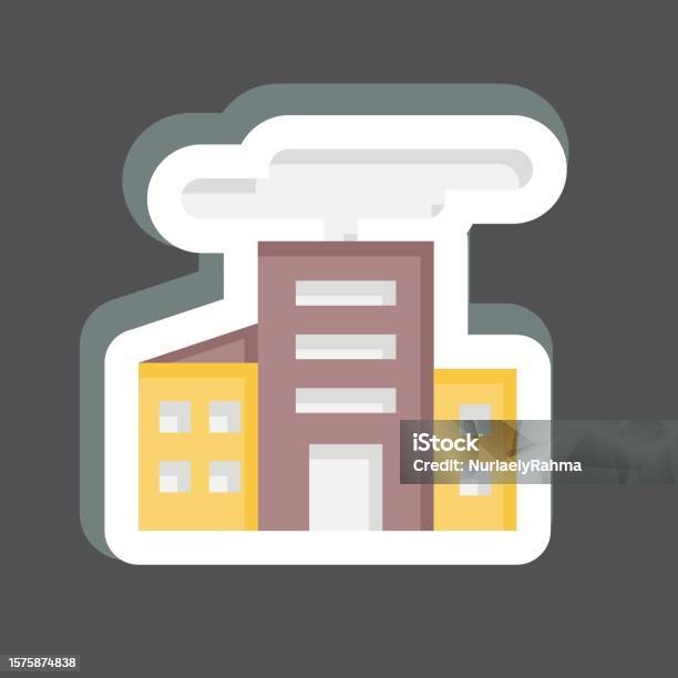 Kerusakan Stiker Di Kota Terkait Dengan Simbol Nuklir Desain Sederhana