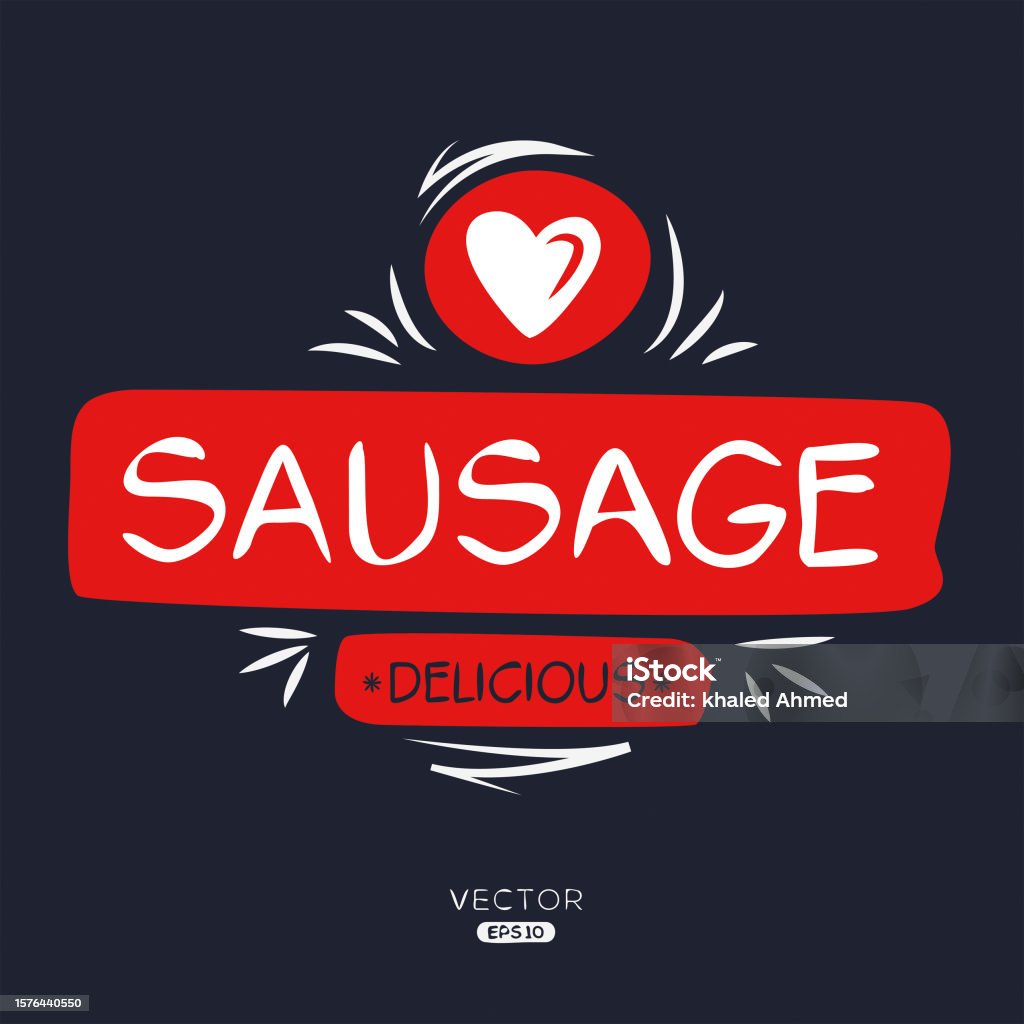 Sausages Sticker Design Stock Illustration Download Image Now