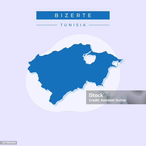 Vecteur Dillustration Vectorielle De La Carte De Bizerte Tunisie ... Vecteur Dillustration Vectorielle De La Carte De Bizerte Tunisie ...