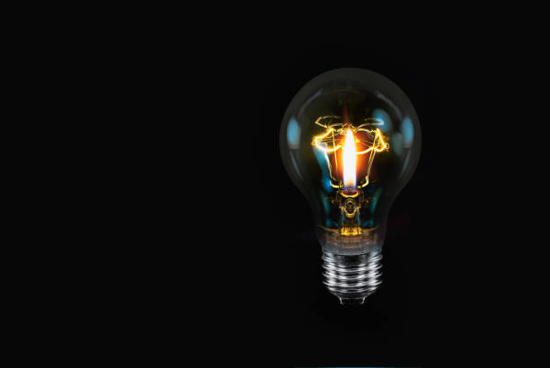 Free Stock Photo of A light bulb on a black surface | Download Free ...