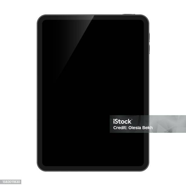 Tablet Vector Mockup With Blank Screen Stock Illustration Download