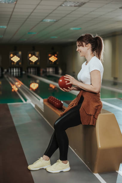 Free Stock Photo of Woman Bowling Down a Bowling Alley | Download Free ...