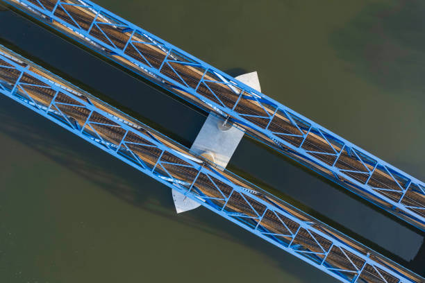 Free Stock Photo of Steel Bridge Spanning River | Download Free Images ...