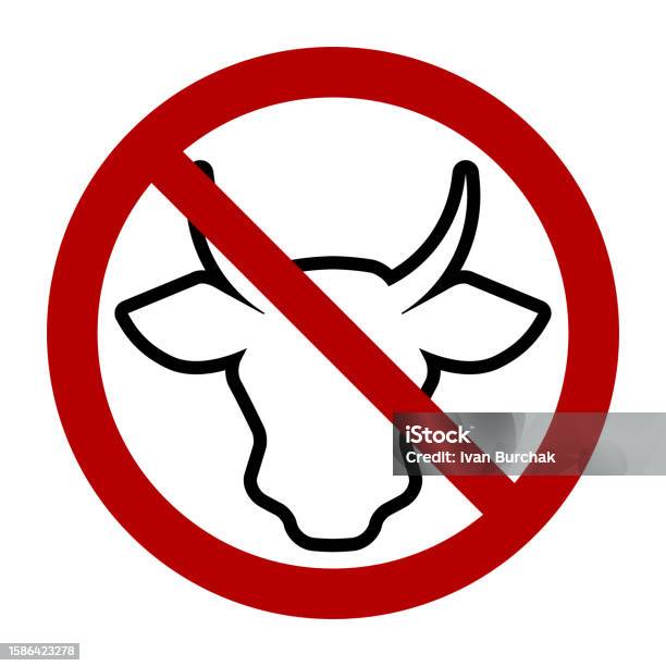 Pas De Vache Symbole Du Lait Et Du Lactose Panneau Dinterdiction