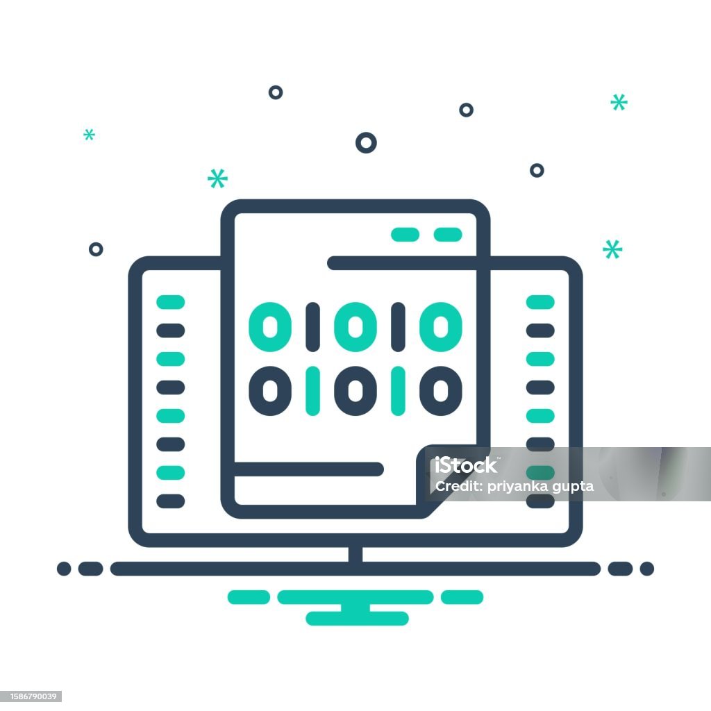 Binary Code Stock Illustration Download Image Now Binary Code Computer Computer Language
