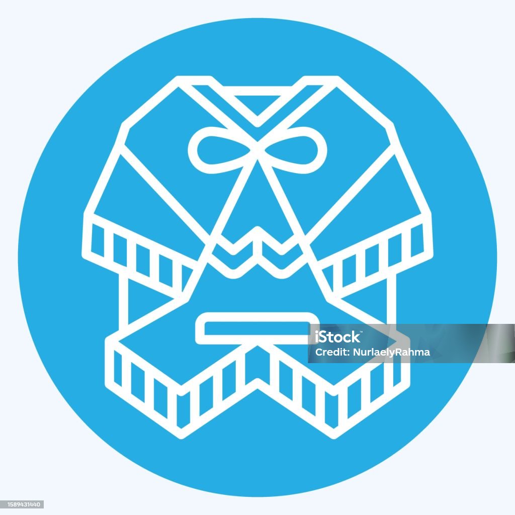Icône Poncho Lié Au Symbole De Largentine Style Yeux Bleus Conception