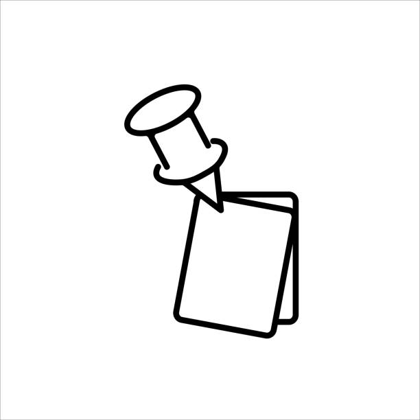 Pin Clipart Black And White