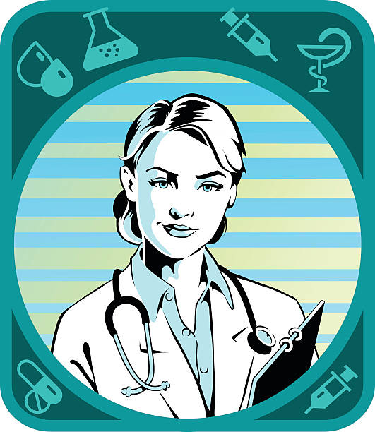 270 Medical Treatment Nurse Symbol Female Physician Clip Art Stock