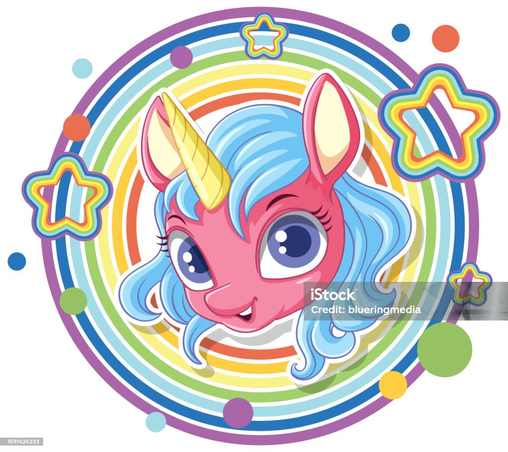 Kepala Unicorn Dengan Pelangi Ilustrasi Stok - Unduh Gambar Sekarang ... Kepala Unicorn Dengan Pelangi Ilustrasi Stok - Unduh Gambar Sekarang ...