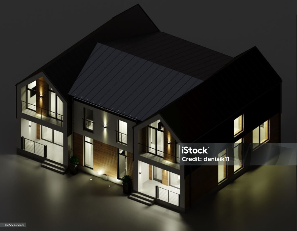 Modern Barnhouse Model Townhouse Quarter Stock Photo - Download Image ... Modern Barnhouse Model Townhouse Quarter Stock Photo - Download Image ...