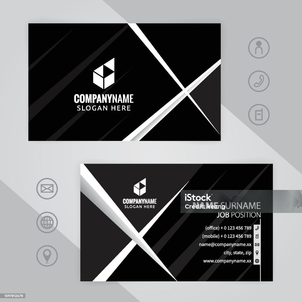 Set Template Spanduk Web Putih Dan Hitam Ukuran Standar Halaman Sampul