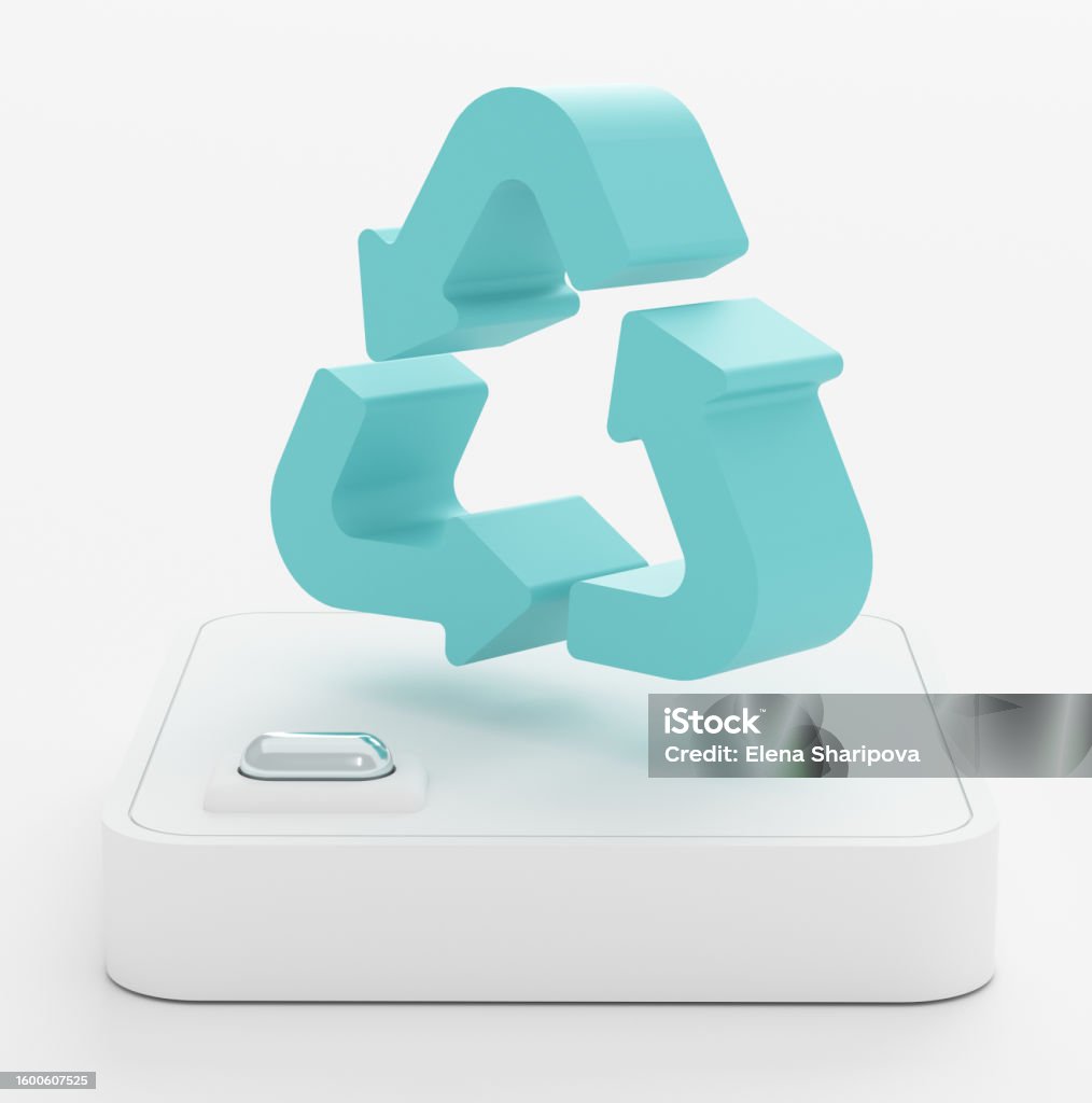 Photo Libre De Droit De Icône Symbole De Recyclage Sauver La Planète