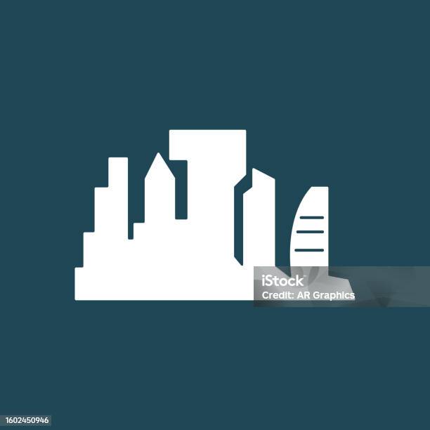 Logo Skyline Conception Moderne Simple De Gratteciel Bâtiments