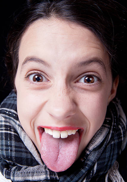 5 500 Girl Tongue Out Foto Stock Immagini E Fotografie Royalty Free