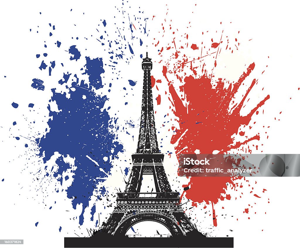 Eiffel Tower 그런지 이미지 기법에 대한 스톡 벡터 아트 및 기타 이미지 그런지 이미지 기법 파리 일 드 프랑스
