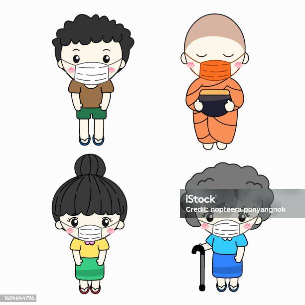 Cara Memakai Topeng Memakai Topeng Di Vektor Ilustrasi Stok Unduh