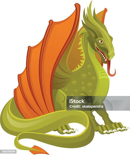 Green Dragon 용에 대한 스톡 벡터 아트 및 기타 이미지 용 날기 S 모양 Istock