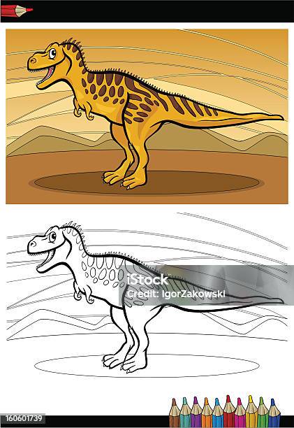 Tarbosaurus 다이노소어 대한 색칠놀이 예약 갈고리 발톱에 대한 스톡 벡터 아트 및 기타 이미지 갈고리 발톱 갈색