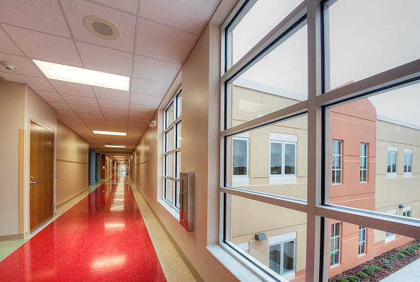 Free Stock Photo of Long Hallway With Multiple Windows | Download Free ...