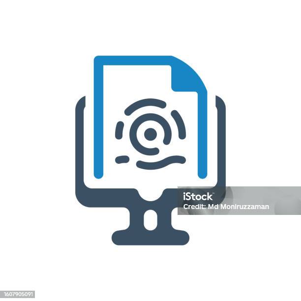 Fingerprint Simple Black Icon Authentication Symbol Glyph Design Stock ... Fingerprint Simple Black Icon Authentication Symbol Glyph Design Stock ...