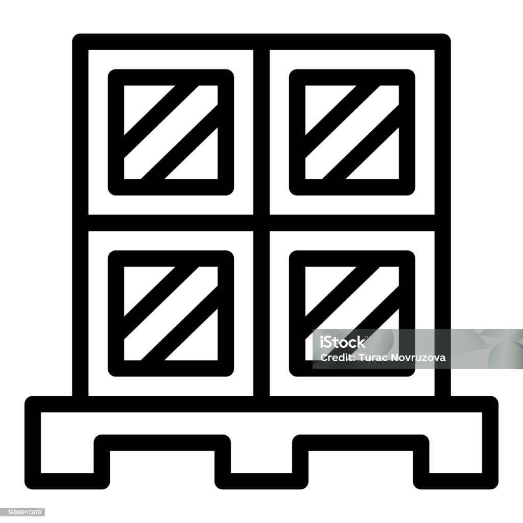 Kotak Kargo Ikon Garis Palet Simbol Gudang Dan Logistik Kotak Kardus ... Kotak Kargo Ikon Garis Palet Simbol Gudang Dan Logistik Kotak Kardus ...