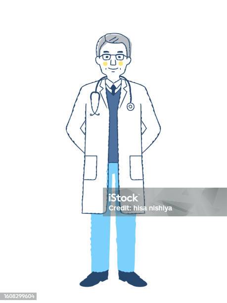 Dokter Paruh Baya Mengenakan Jas Putih Ilustrasi Stok - Unduh Gambar ... Dokter Paruh Baya Mengenakan Jas Putih Ilustrasi Stok - Unduh Gambar ...